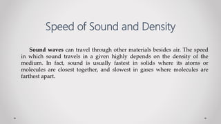 Sound in different media | PPTX