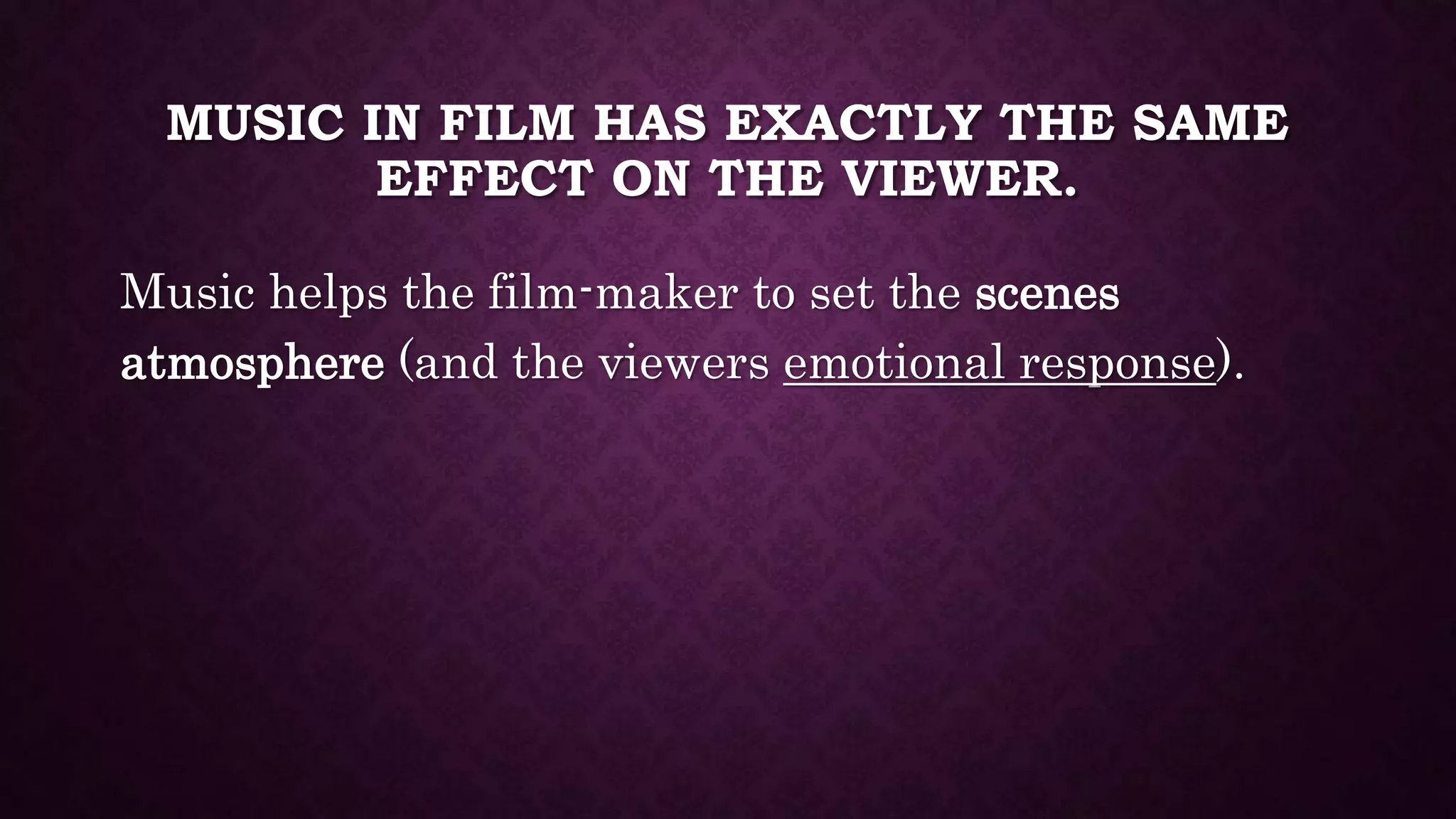 Sound in film - short film unit | PPTX