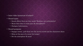 Sound in film - short film unit | PPTX