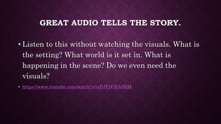 Sound in film - short film unit | PPTX