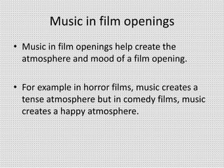 Sound in film openings | PPT
