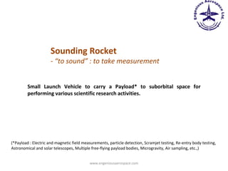 Sounding rocket from engenious aerospace ltd | PDF