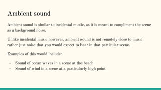 Sound in media | PPTX