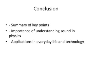 Sound in Physics Presentation Full for Junior High | PPT