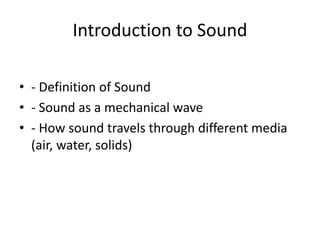 Sound in Physics Presentation Full for Junior High | PPTX