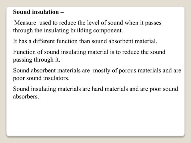 SOUND INSULATING MATERIALS PPT Architecture.pptx