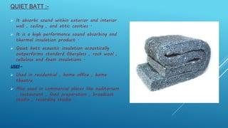 Sound insulation | PPTX