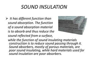 Sound insulation | PPTX