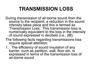 Sound insulation of buildings(10 10-'15) | PPT