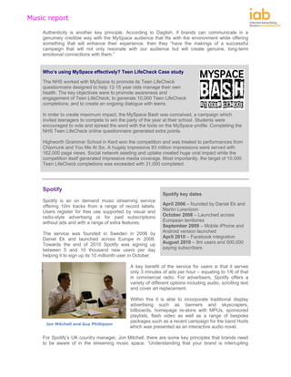 Sound Investment - IAB Music Report | PDF