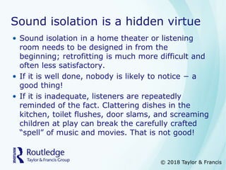 sound_isolation and noise control in home theatres | PPTX