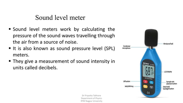 sound level meter octave band ananlyser.pptx | Digital Audio | Computer Software and Applications