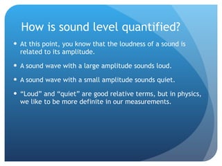 Sound levels | PPT | Digital Audio | Computer Software and Applications