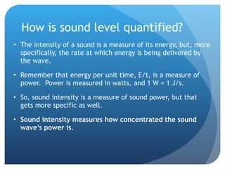 Sound levels | PPT