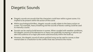 Sound/Music In Psychological Thrillers | PPTX