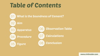 How to determine Soundness of cement? | PPTX