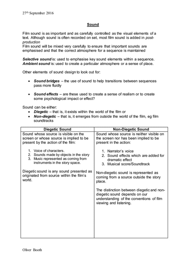 Sound note sheet | DOCX