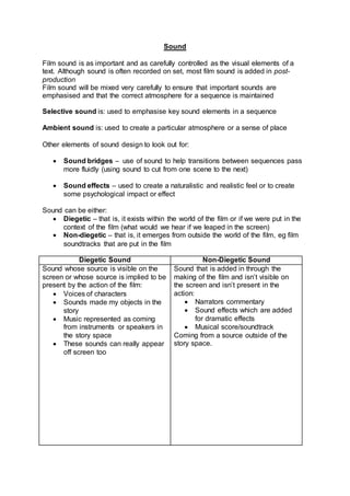 Sound notes sheet | PDF