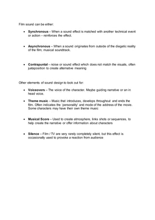 Sound notes sheet | PDF