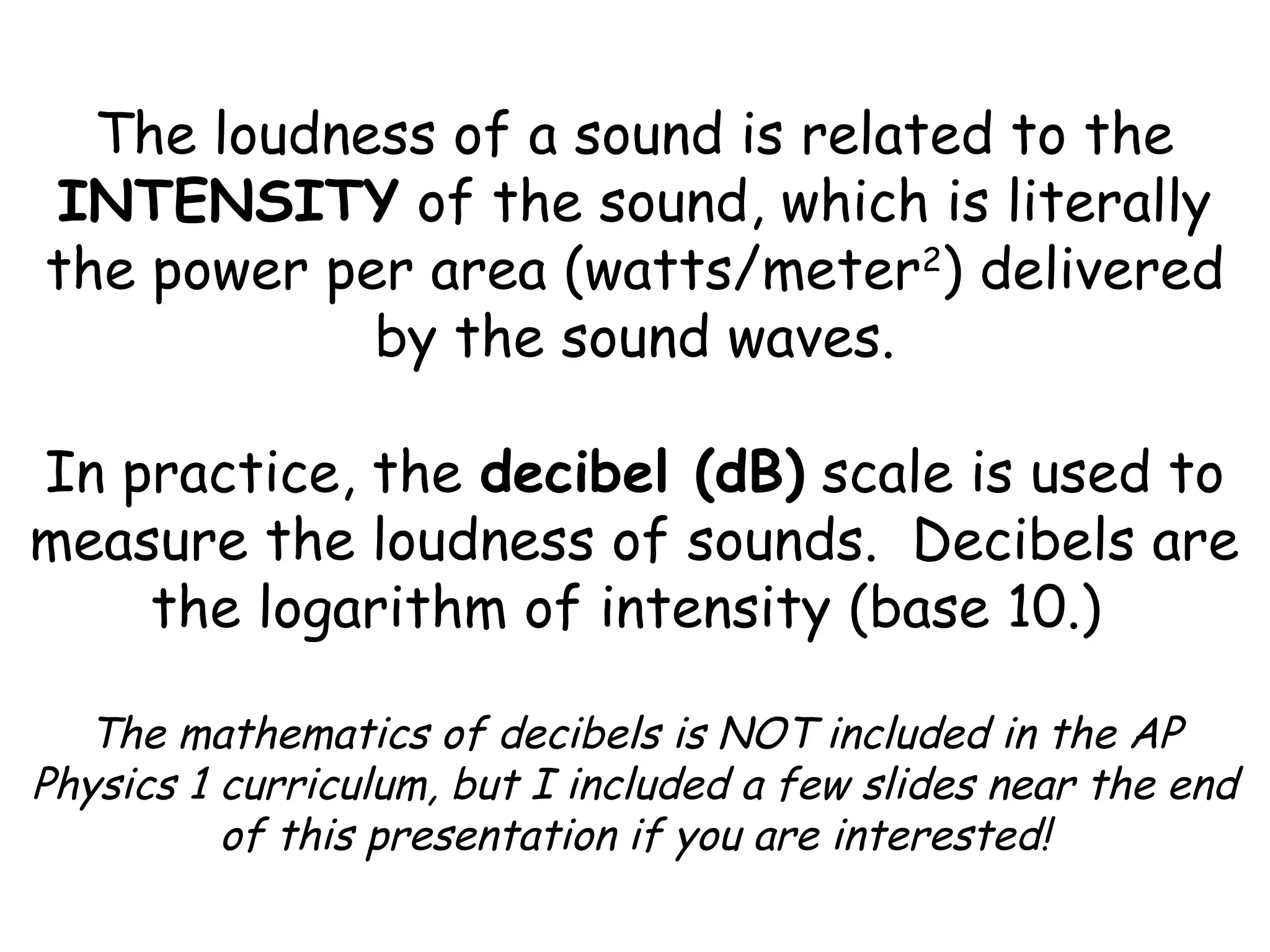Overview of sound waves for highschool physics | PPTX