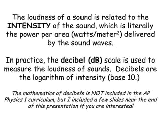 Overview of sound waves for highschool physics | PPTX