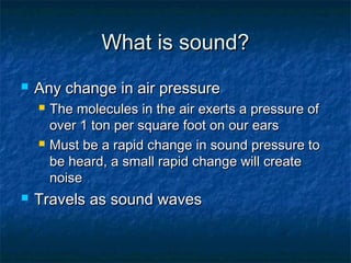 Sound part 2 | PPT