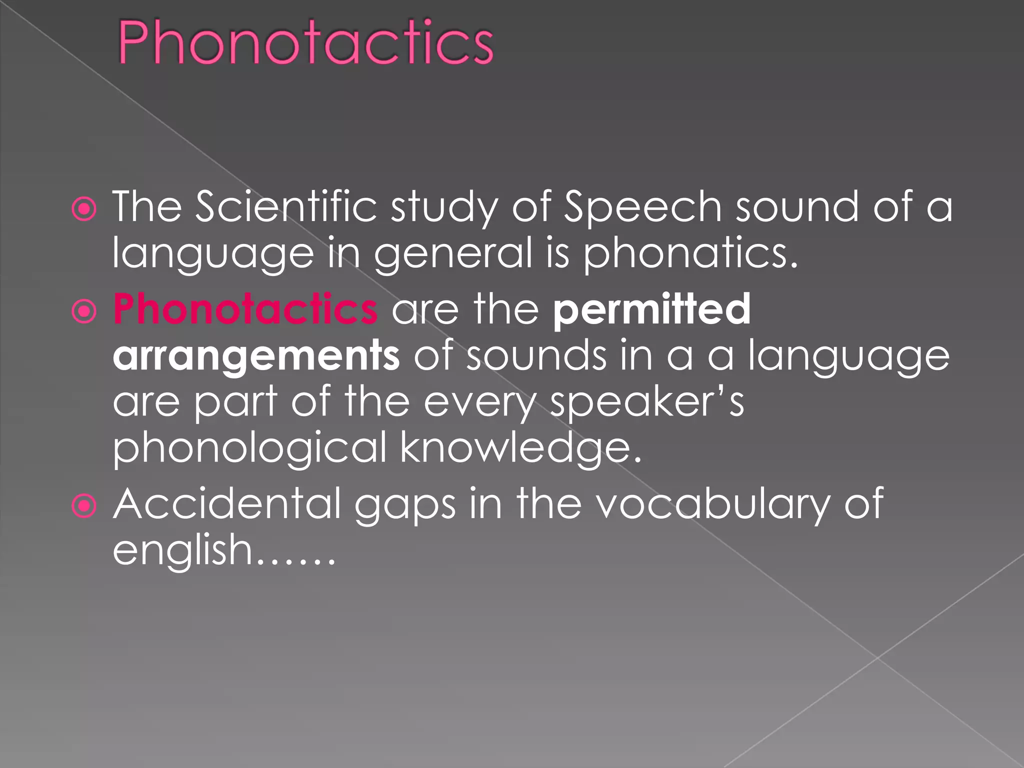 Chapter # 6- Sound patterns of language | PPTX