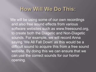 Sound planning | PPTX