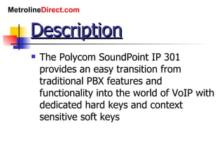 Polycom SoundPoint IP 301 | PPT