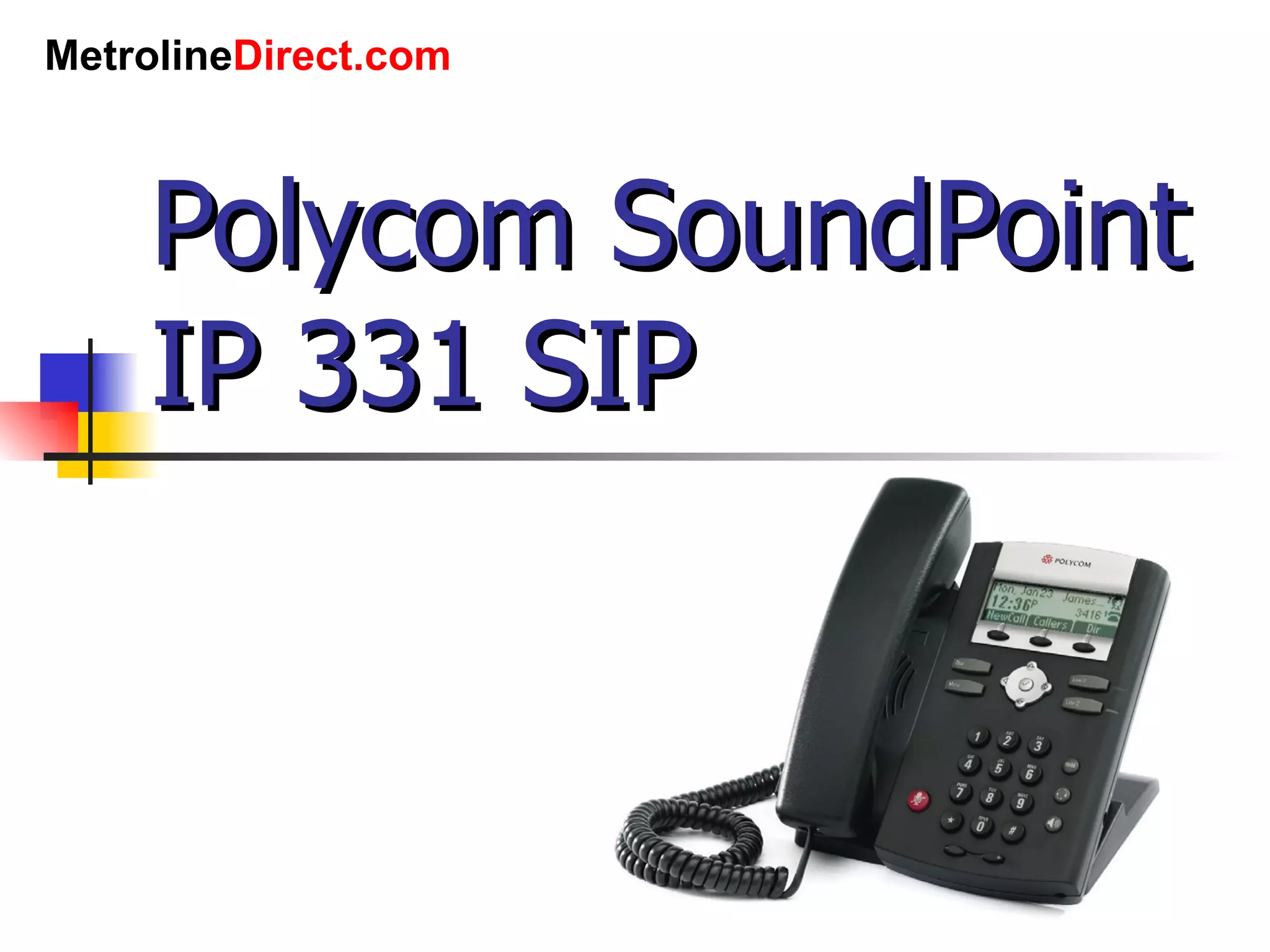 Polycom SoundPoint IP 331 | PPT
