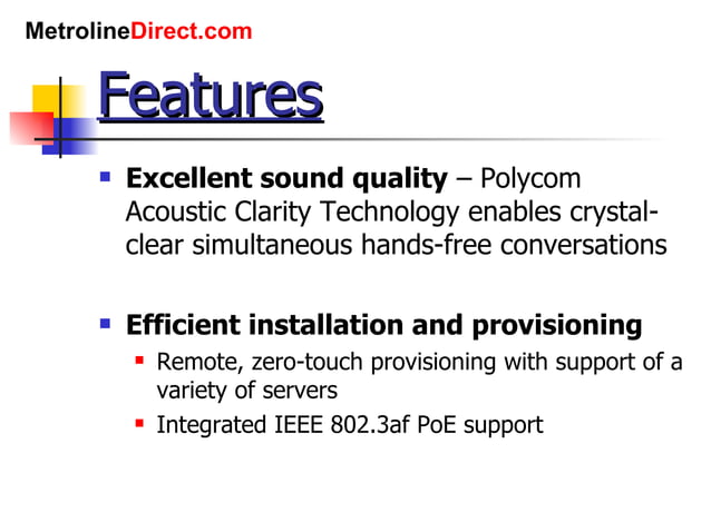 Polycom SoundPoint IP 331 | PPT