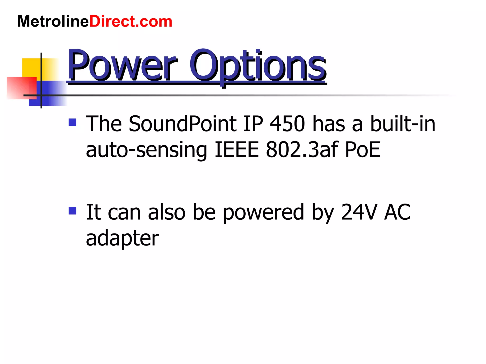 Polycom Soundpoint Ip 450 Ppt
