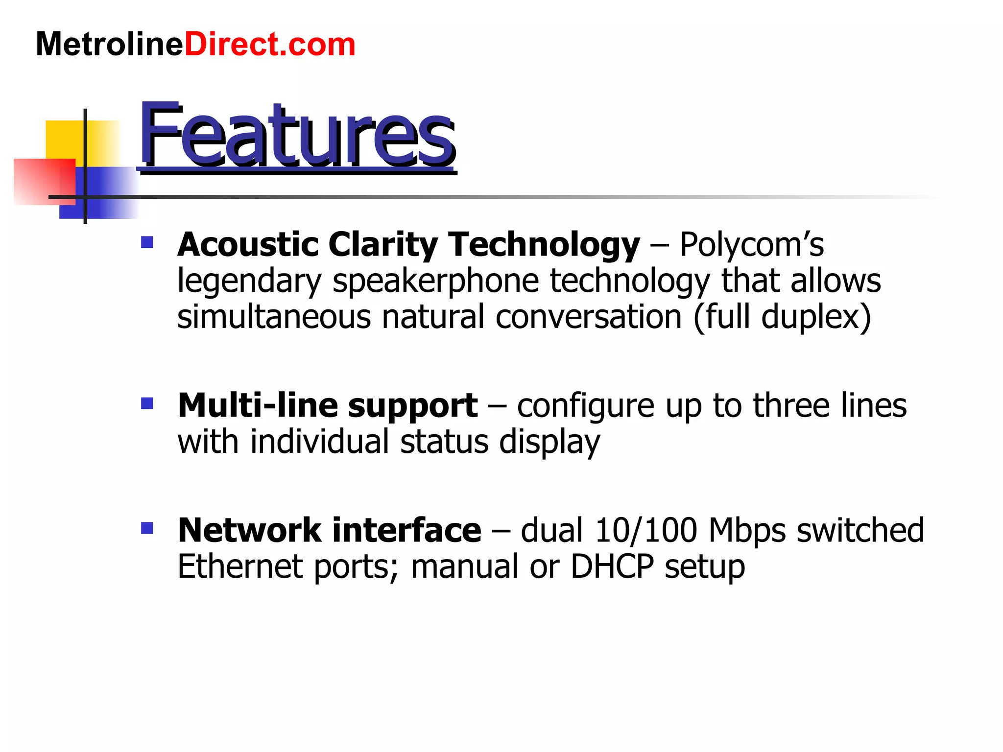 Polycom SoundPoint IP 501 | PPT | Digital Audio | Computer Software and ...