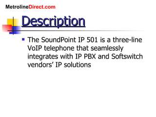 Polycom SoundPoint IP 501 | PPT | Digital Audio | Computer Software and ...