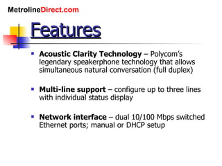Polycom SoundPoint IP 501 | PPT