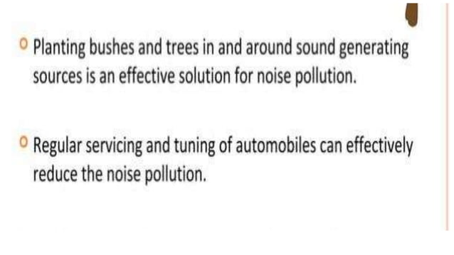 AWARENESS ON SOUND POLLUTION AND REMEDIAL MEASURES | PPTX