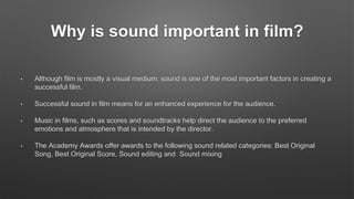 Sound presentation | PPTX | Soundtracks, TV and Showtunes | Music