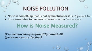 Audible Range and Noise Pollution | PPTX