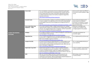 Sound recording glossary | PPT