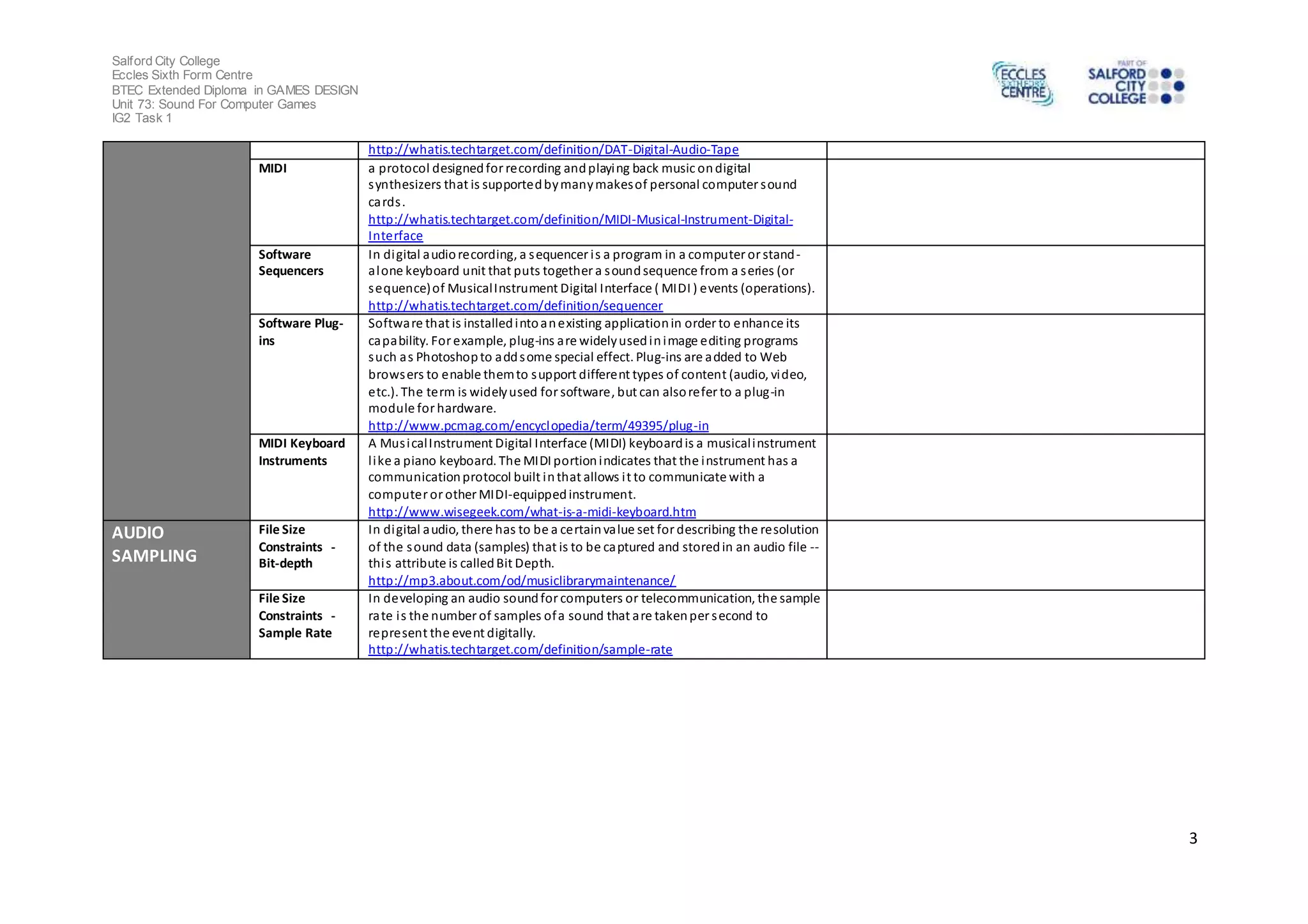 Sound recording glossary | PPT