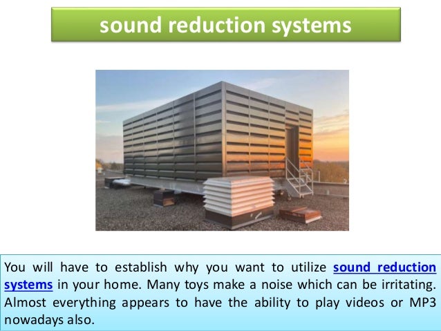 Sound reduction systems | PPT