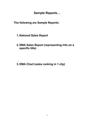 Soundscan Info Packet | DOC