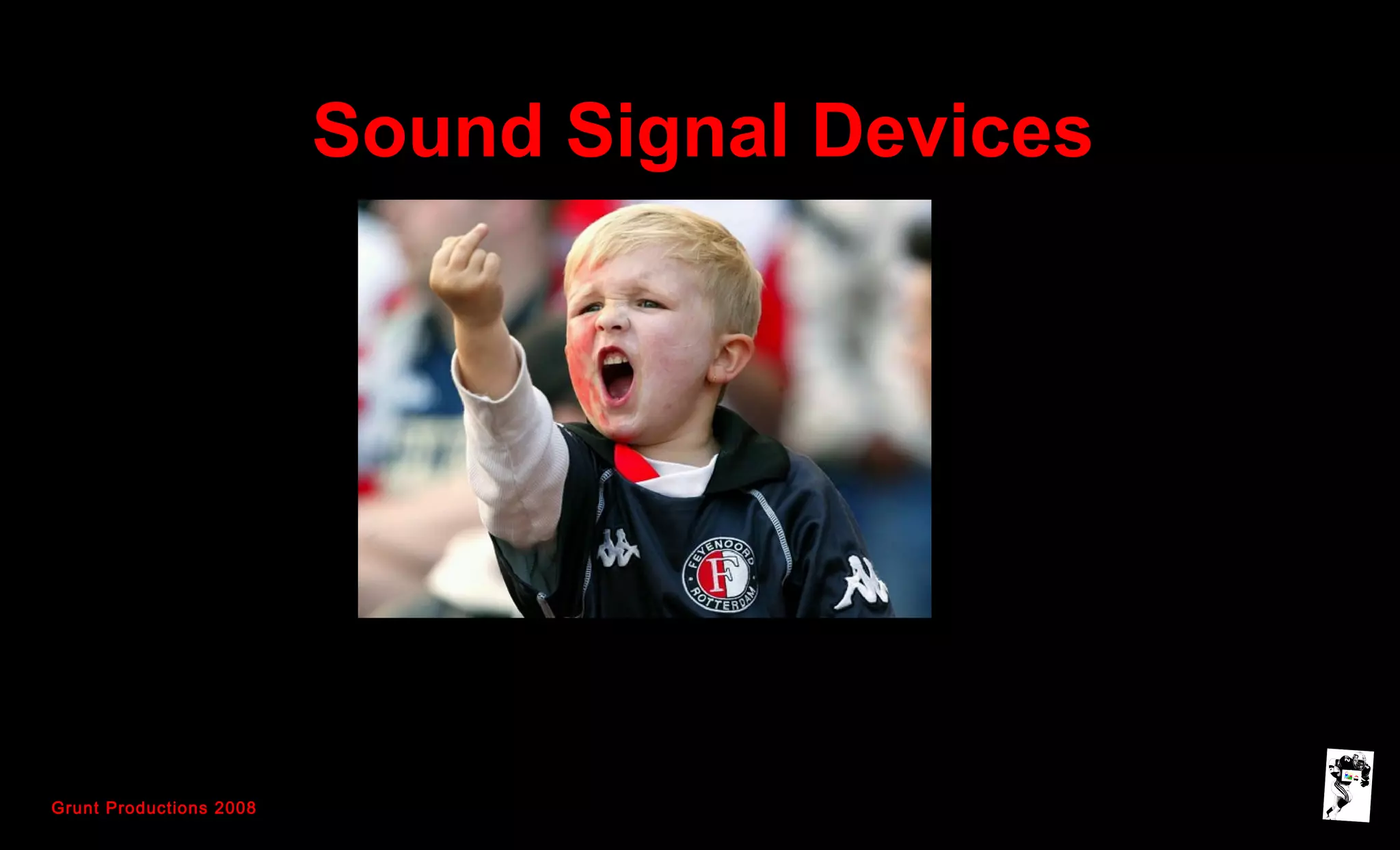 Sound signalling devices lrg | PPT