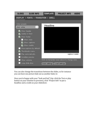 Sound Slide Tutorial Docx