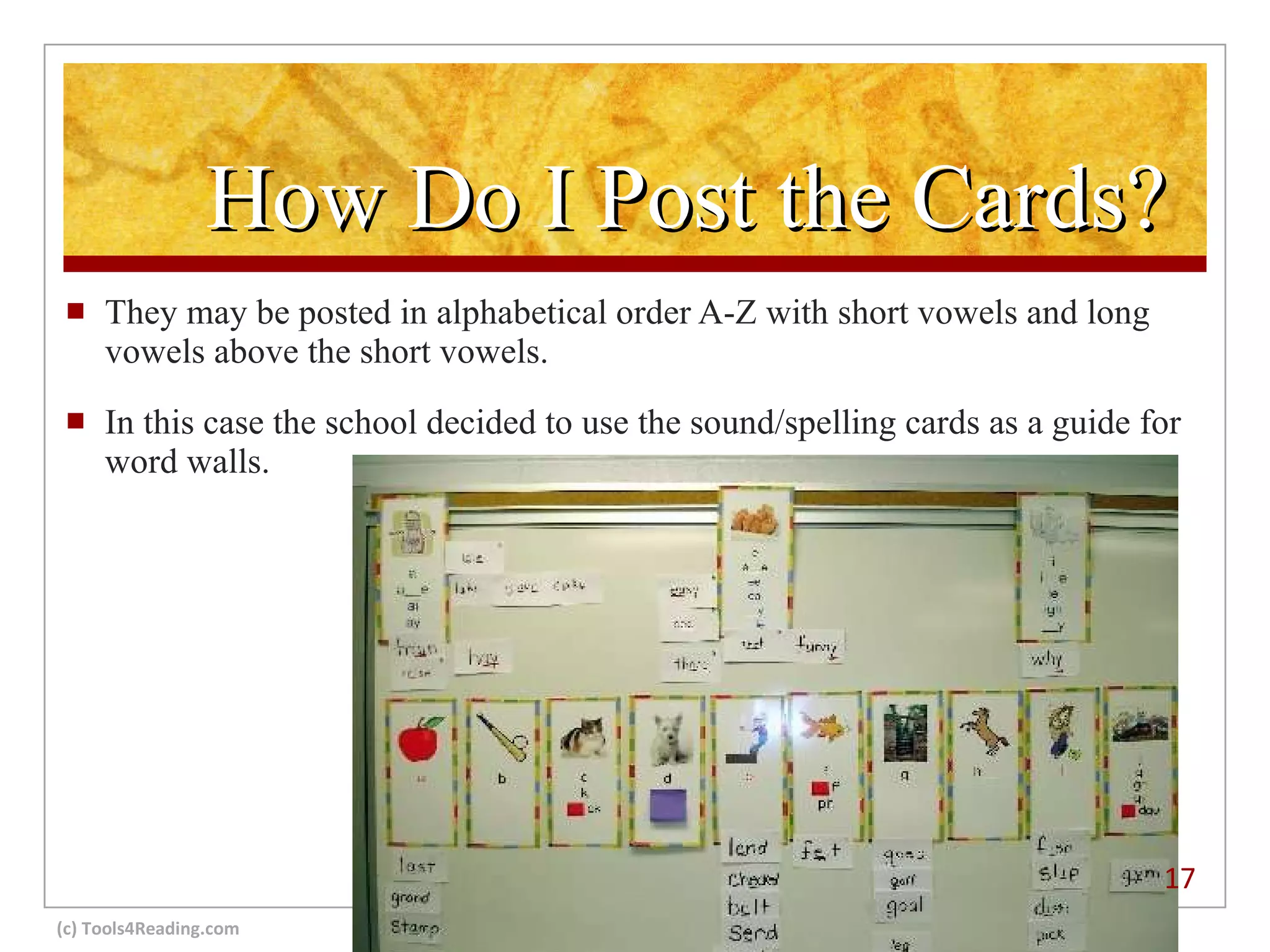 Sound Spelling Cards | PPT