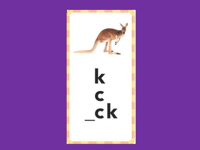 Sound spelling cards run through | PPTX