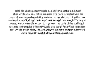 Sounds, spelling and symbols | PPTX