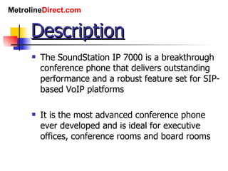 SoundStation IP 7000 | PPT