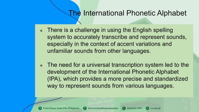 Sounds, Variations and IPA.pptx | Hobbies & Interests