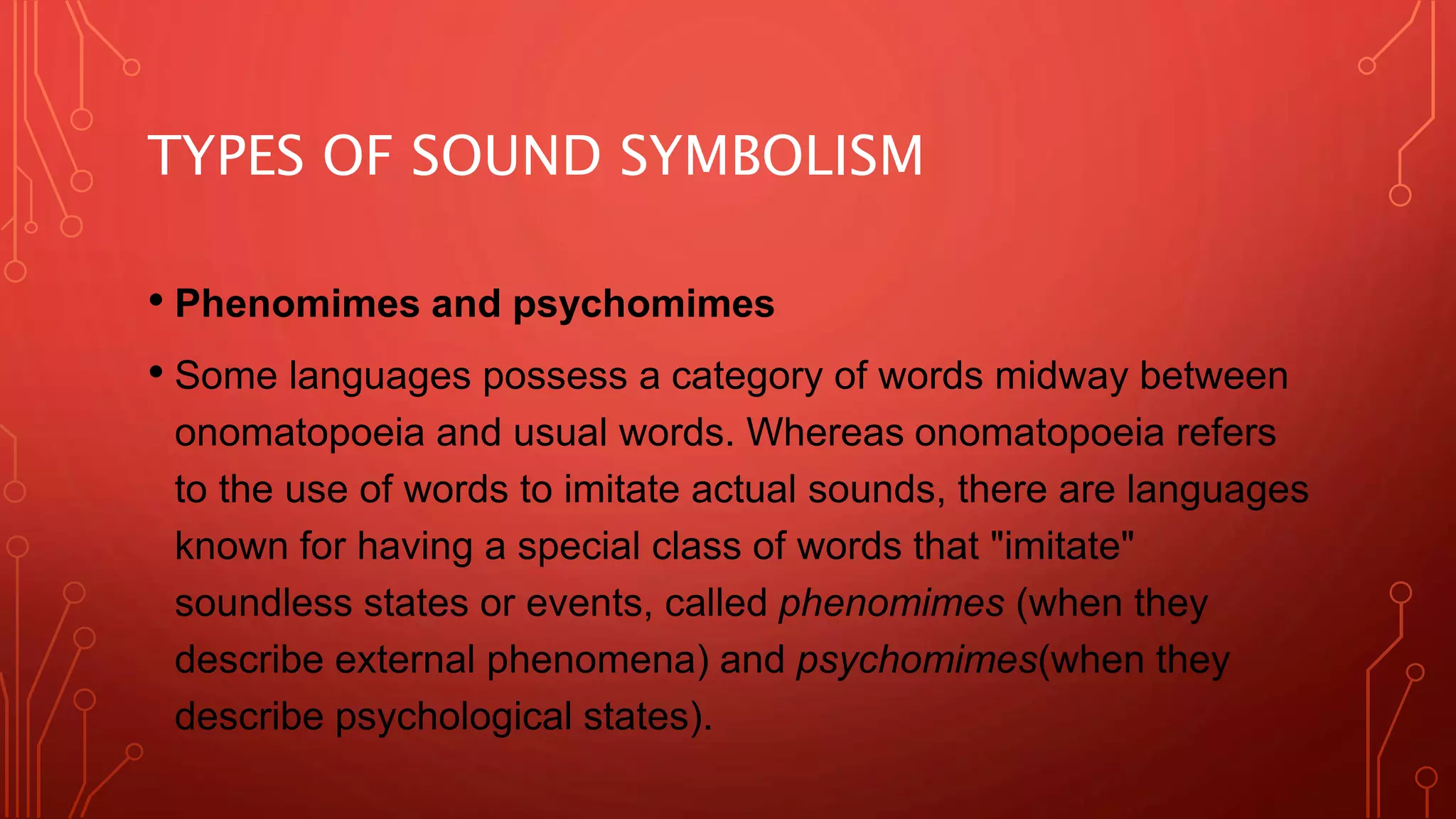 Sound symbolisms | PPTX